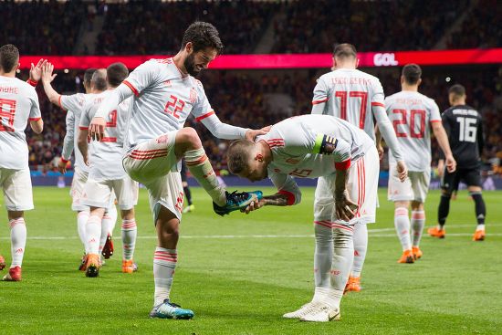 Isco Spain Celebrating During Friendly International Editorial Stock ...