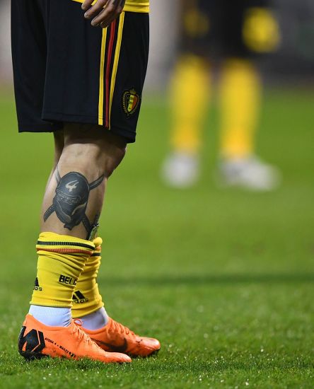 Radja Nainggolan Belgium Calf Tattoo Editorial Stock Photo - Stock ...