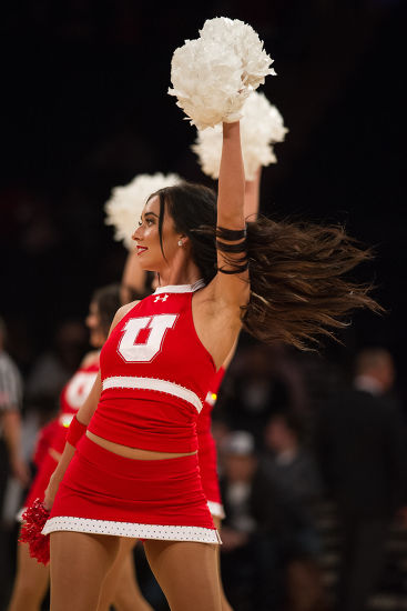 Utah Utes Cheerleaders Perform Semifinal Nit Editorial Stock Photo ...