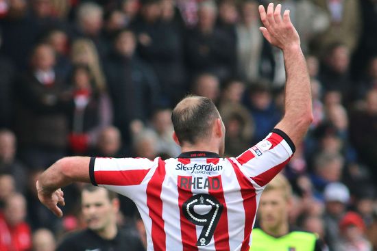 Lincoln City Forward Matt Rhead 9 Editorial Stock Photo - Stock Image ...