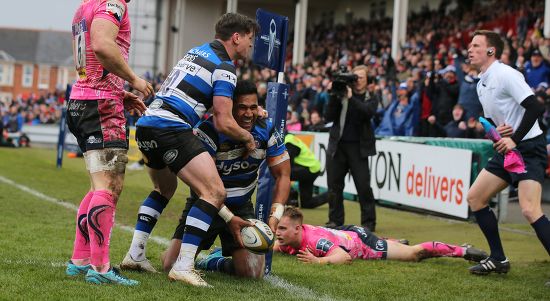 Cooper Vuna Bath Rugby Goes Over Editorial Stock Photo - Stock Image ...
