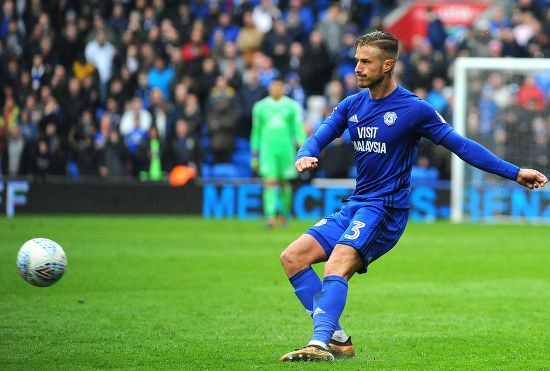 Joe Bennett Cardiff City Crosses Ball Editorial Stock Photo - Stock ...