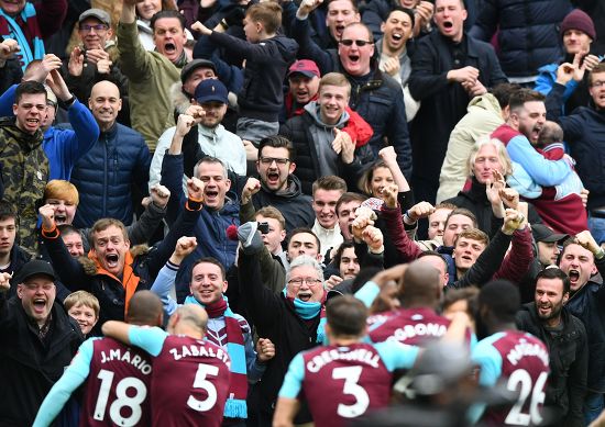 Home Fans Celebrate Opening Goal Scored Editorial Stock Photo - Stock ...