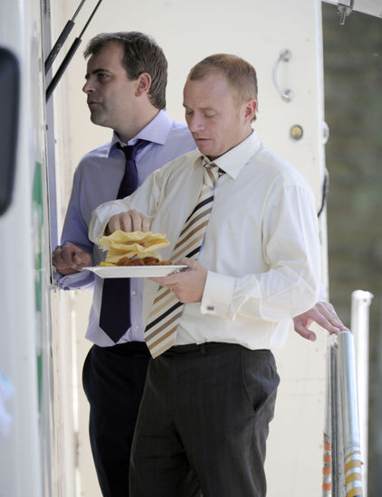 Stephen Arnold Simon Gregson Collecting Their Editorial Stock Photo ...