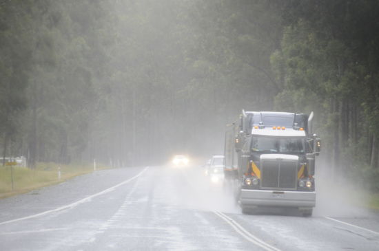 Drivers View During Freak Rain Storms Editorial Stock Photo - Stock ...