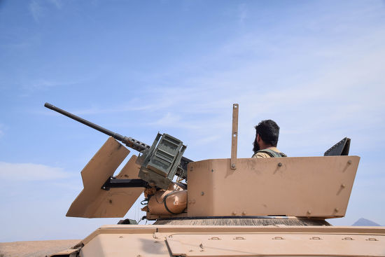 Afghan Commando Turret His Hmmwv Equipped Editorial Stock Photo - Stock ...