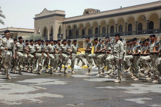 Iraqi Honor Guard March During Handover Editorial Stock Photo - Stock ...