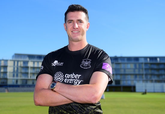 Dan Worrall Gloucestershire Ccc Poses Photo Editorial Stock Photo ...