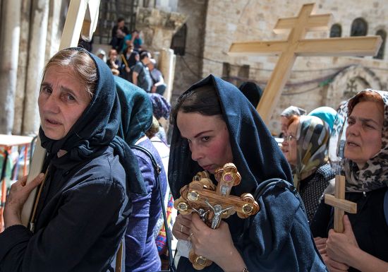 Orthodox Christian Women Kosovo Carry Wooden Editorial Stock Photo ...
