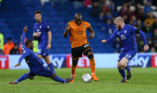 Benik Afobe Wolves Challenged By Junior Editorial Stock Photo - Stock ...