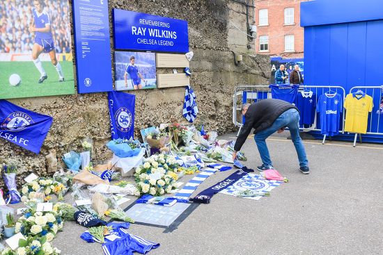 Floral Tributes Messages Sympathy Football Fans Editorial Stock Photo ...