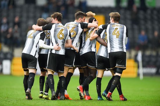 Magpies Celebrate After Notts County Forward Editorial Stock Photo ...