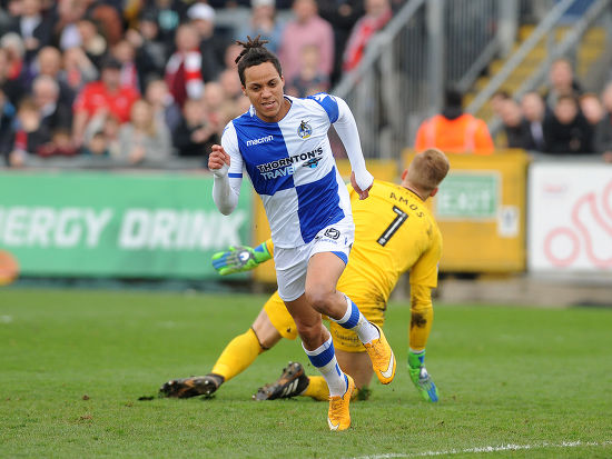 Kyle Bennett Bristol Rovers Celebrates His Editorial Stock Photo ...