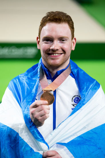 Gymnastics Medalists Dan Purvis Bronze Floor Editorial Stock Photo ...