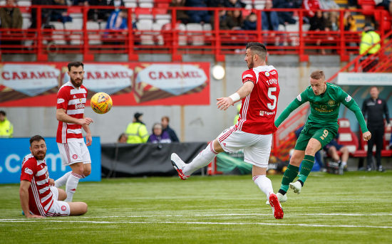 Leigh Griffiths Celtic Shoots Past Xavier Editorial Stock Photo - Stock ...