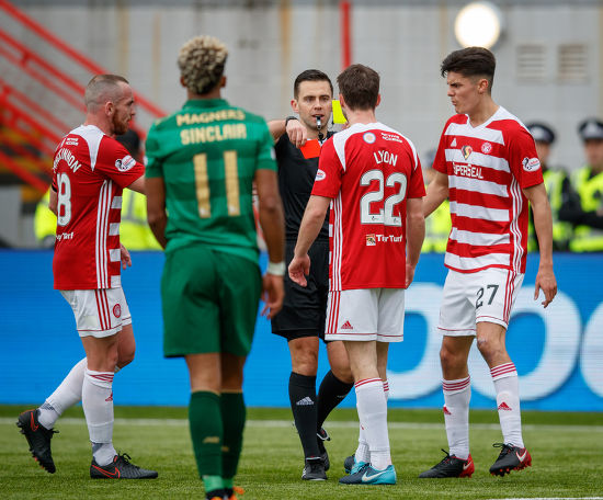 Referee Andrew Dallas Shows Red Card Editorial Stock Photo - Stock ...