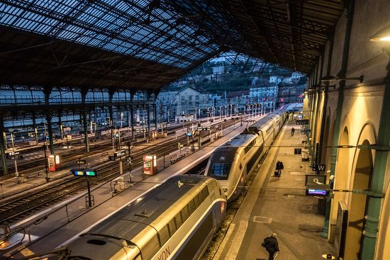Lyon Perrache Railway Station Lyon French Editorial Stock Photo - Stock ...