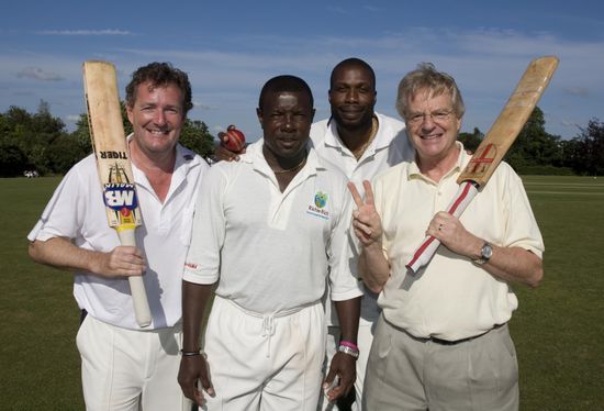 Piers Morgan Curtly Ambrose Richie Richardson Editorial Stock Photo ...