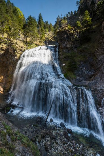 Waterfall Wasserlochklamm Salza Palfau Wildalpen Styria Editorial Stock ...
