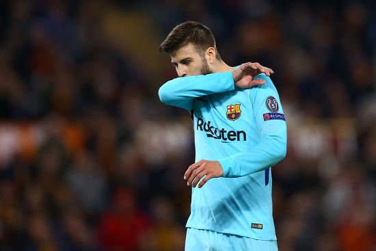 Disappointment Gerard Pique Fc Barcelona Editorial Stock Photo - Stock ...