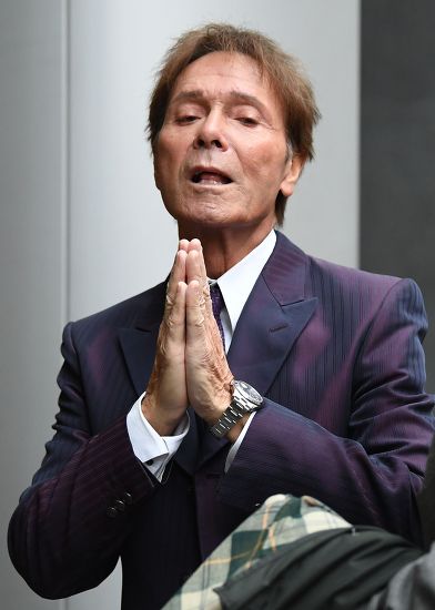 British Entertainer Sir Cliff Richard Gestures Editorial Stock Photo ...