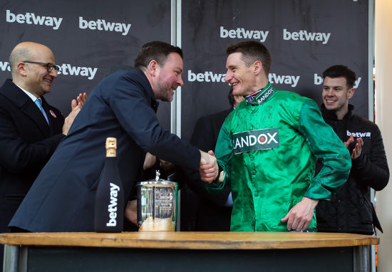 Daryl Jacob Congratulated By Alan Alger Editorial Stock Photo - Stock ...
