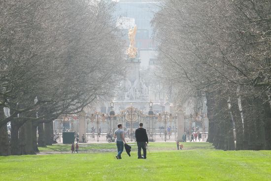 People Enjoying Sring Sunshine Green Park Editorial Stock Photo - Stock ...