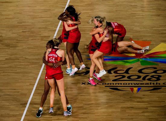 England Womens Netball Team Celebrate After Editorial Stock Photo ...