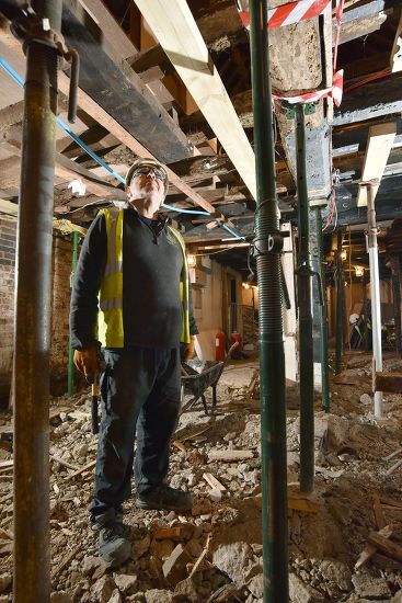 Conservation Worker Jamie Wightman Inspects Medieval Editorial Stock ...