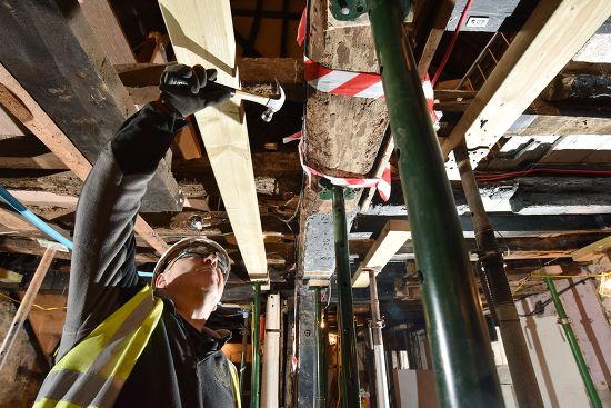 Conservation Worker Jamie Wightman Works Remove Editorial Stock Photo ...