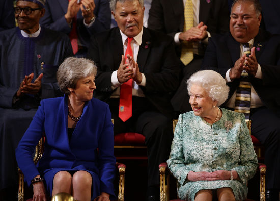 Queen Elizabeth Ii Prime Minister Theresa Editorial Stock Photo - Stock ...