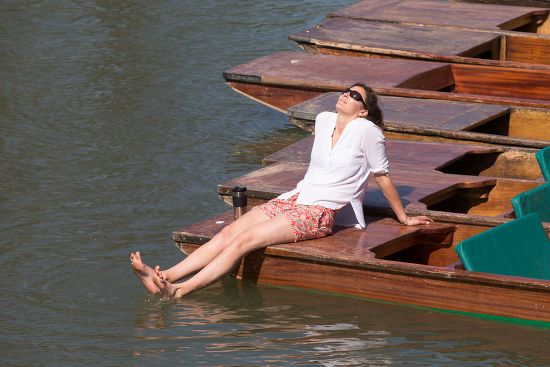 Caz King Cooling Off During Her Editorial Stock Photo - Stock Image ...