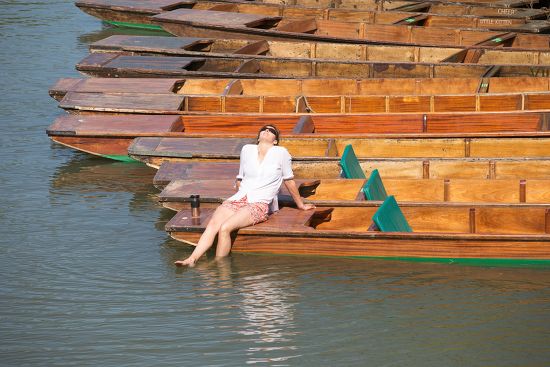 Caz King Cooling Off During Her Editorial Stock Photo - Stock Image ...