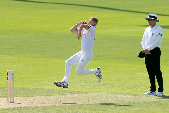 Janie Porter Bowling Action Essex During Editorial Stock Photo - Stock ...