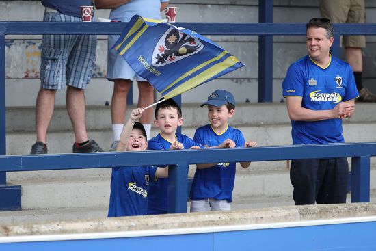 Afc Wimbledon Fans Waving Flag During Editorial Stock Photo - Stock ...