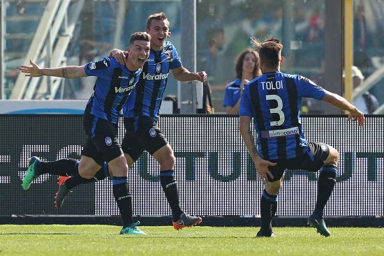 Atalantas Robin Gosens L Celebrates Teammates Editorial Stock Photo ...