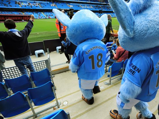 Manchester City Mascots Ahead Game Editorial Stock Photo - Stock Image ...