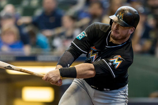 Miami Marlins First Baseman Justin Bour Editorial Stock Photo - Stock ...