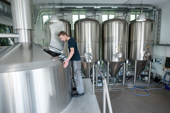 Brewer Maltster Philipp Looks Into Beer Editorial Stock Photo - Stock ...