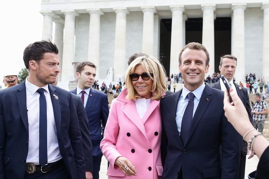 French President Emmanuel Macron First Lady Editorial Stock Photo ...
