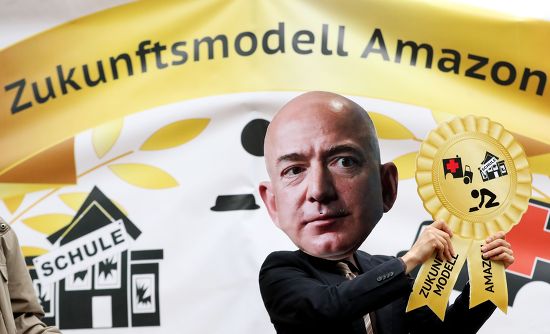 Protester Wears Jeff Bezos Mask He Editorial Stock Photo - Stock Image ...