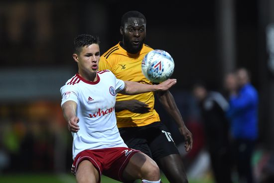 Callum Johnson Accrington Stanley Challenged By Editorial Stock Photo ...