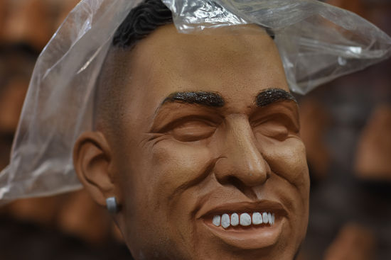 Latex Mask Neymar Da Silva Seen Editorial Stock Photo - Stock Image ...