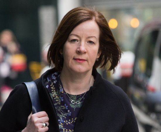 Senior Bbc Journalist Bernadette Kitterick Arrives Editorial Stock ...