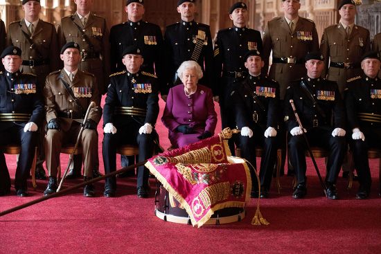 Queen Elizabeth Ii Colonelinchief Royal Tank Editorial Stock Photo ...
