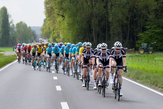 Pack Cyclists Action During First Stage Editorial Stock Photo - Stock ...