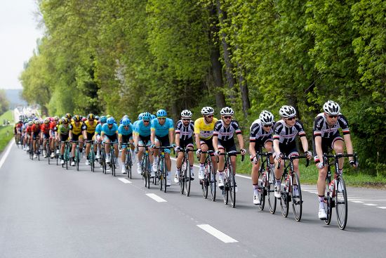 Pack Cyclists Action During First Stage Editorial Stock Photo - Stock ...