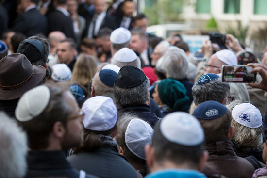 Participant Wearing Kippa During Berlin Wears Editorial Stock Photo ...