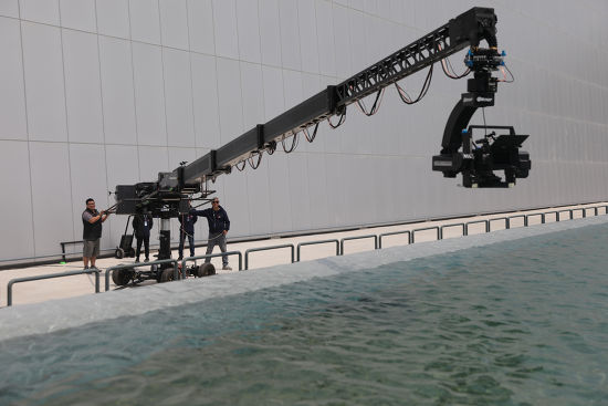 Camera Crane Rig Seen Recording Footage Editorial Stock Photo - Stock ...