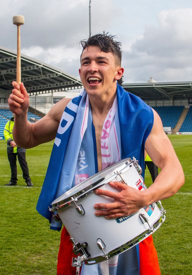 Luke Onien Wycombe Wanderers Holds Drum Editorial Stock Photo - Stock ...